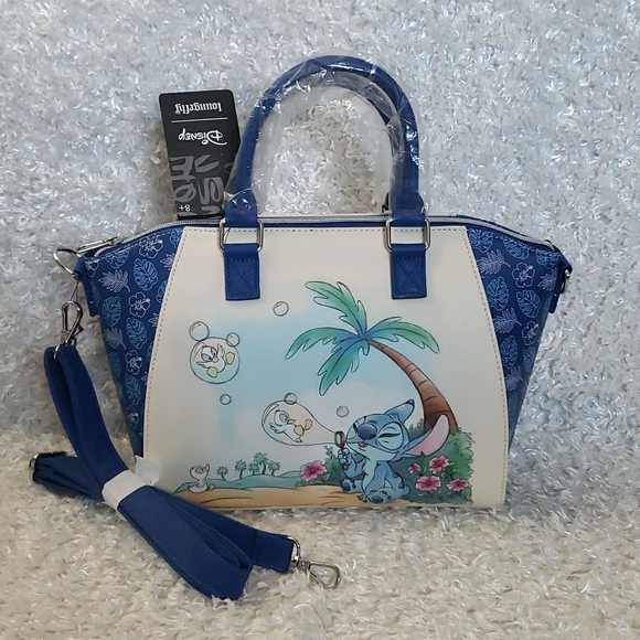 Loungefly | Bags | Nwt Loungefly Stitch And Ducklings Satchel Crossbody ...